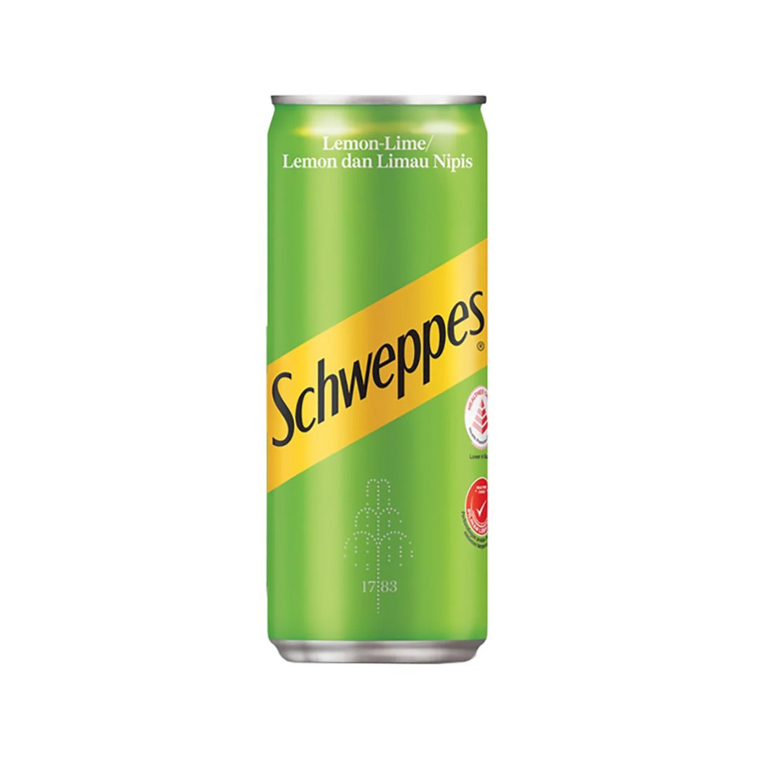 Schweppes Lemon Lime Soda 320ML - Citrus Refreshment | 3ELIXIR
